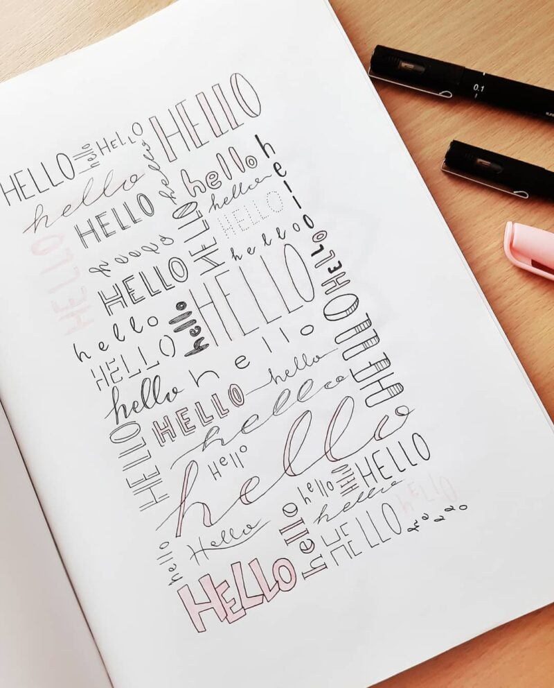 40+ Easy Header Ideas For Your Bullet Journal | Masha Plans