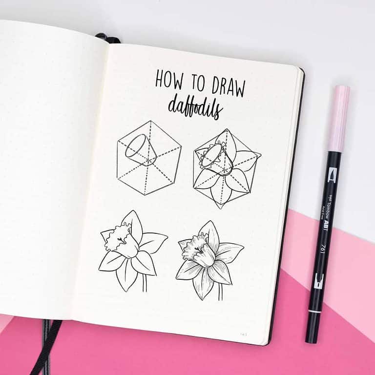 17+ Easy Spring Flower Drawings