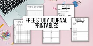 Free Study Bullet Journal Printables | Masha Plans