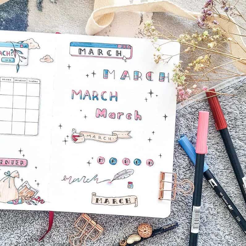 Easy And Fun Header Ideas For Cute Notes | Masha Plans