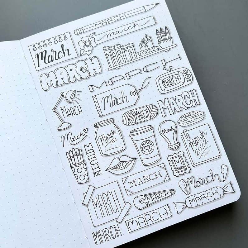 Easy And Fun Header Ideas For Cute Notes | Masha Plans