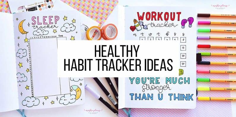 45 Healthy Habit Tracker Ideas | Masha Plans