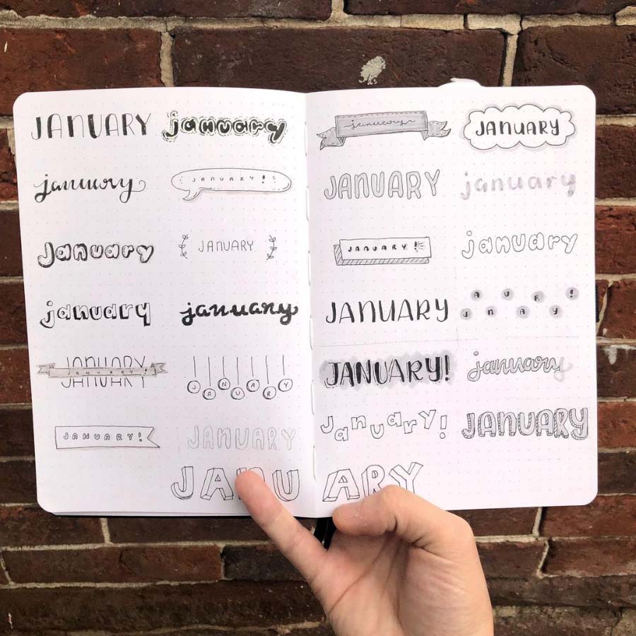 Minimalist Headers For Your Bullet Journal | Masha Plans