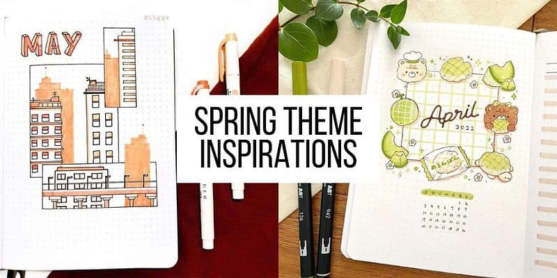 21 Spring Bullet Journal Theme Inspirations | Masha Plans