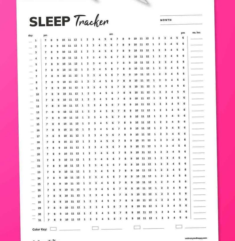 9 Free Printable Sleep Log Bullet Journal Pages | Masha Plans
