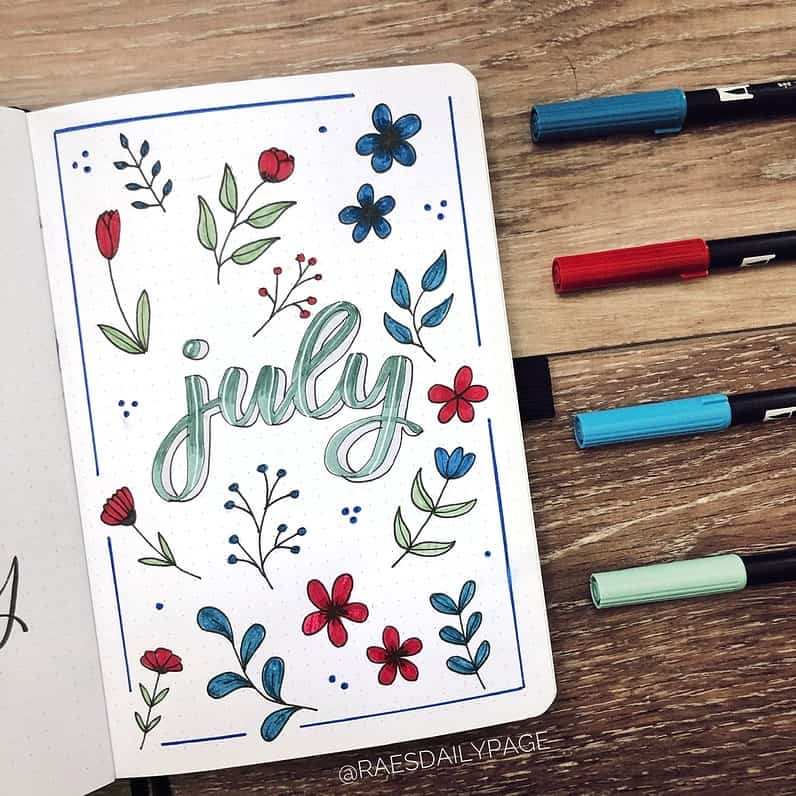 17 Summer Cover Page Ideas For Your Bullet Journal