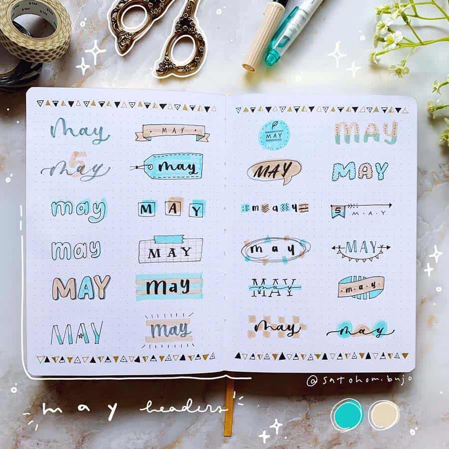 Aesthetic Title Ideas For Your Bullet Journal | Masha Plans