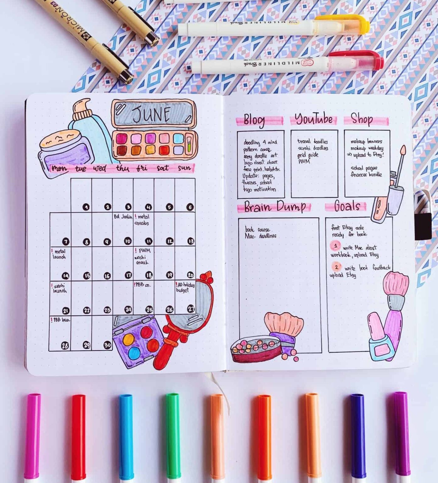 13 Simple Bullet Journal Beginner Ideas | Masha Plans