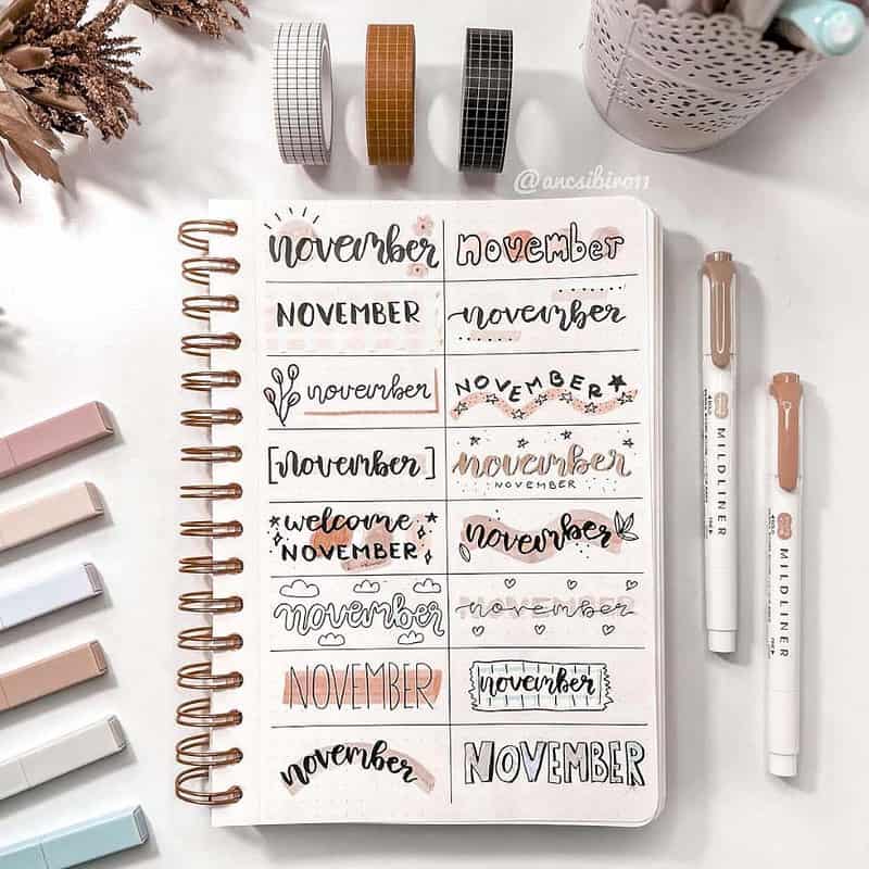 Bullet Journal Title Ideas To Try Right Away | Masha Plans