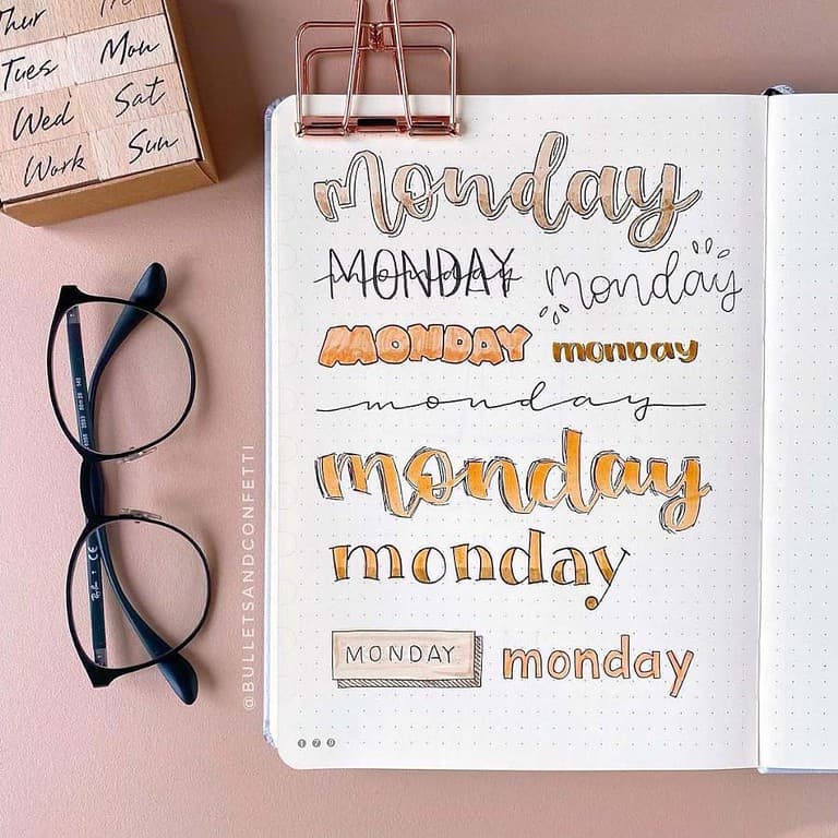 Bullet Journal Title Ideas To Try Right Away | Masha Plans