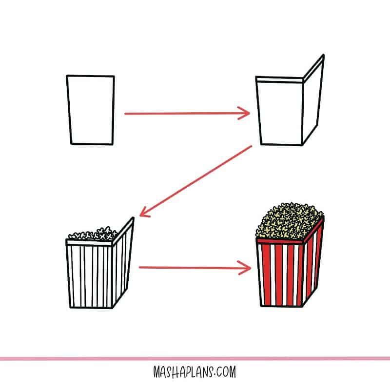 11 Easy Food Doodles: Step-By-Step Tutorials