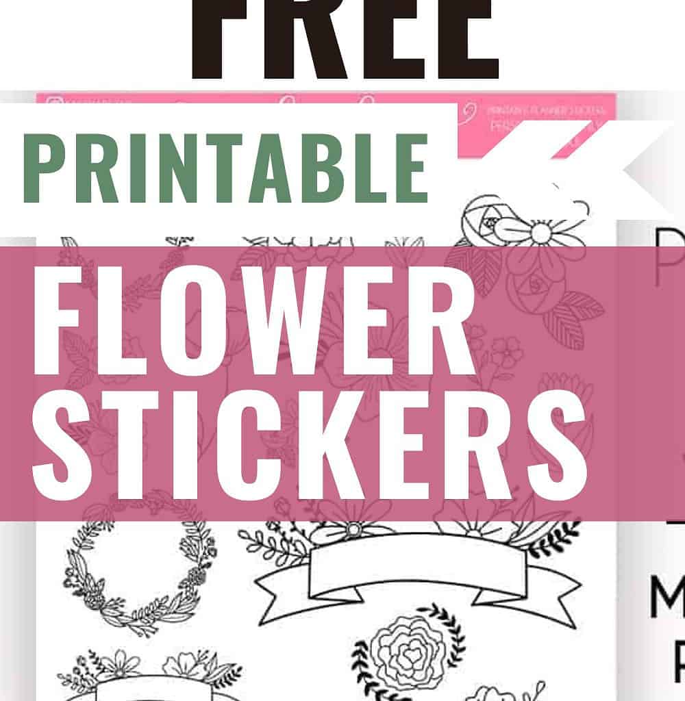 Free Printable Flower Stickers | Masha Plans