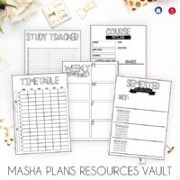 Free Printable Study Trackers To Keep You Focused And Motivated | Masha ...
