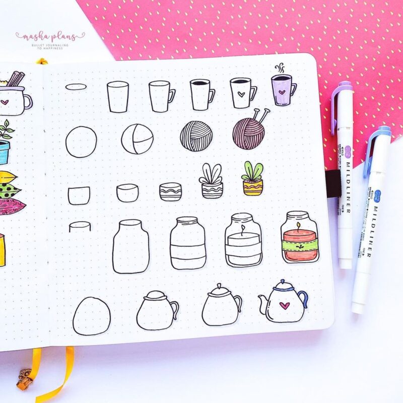11 Easy Food Doodles: Step-By-Step Tutorials