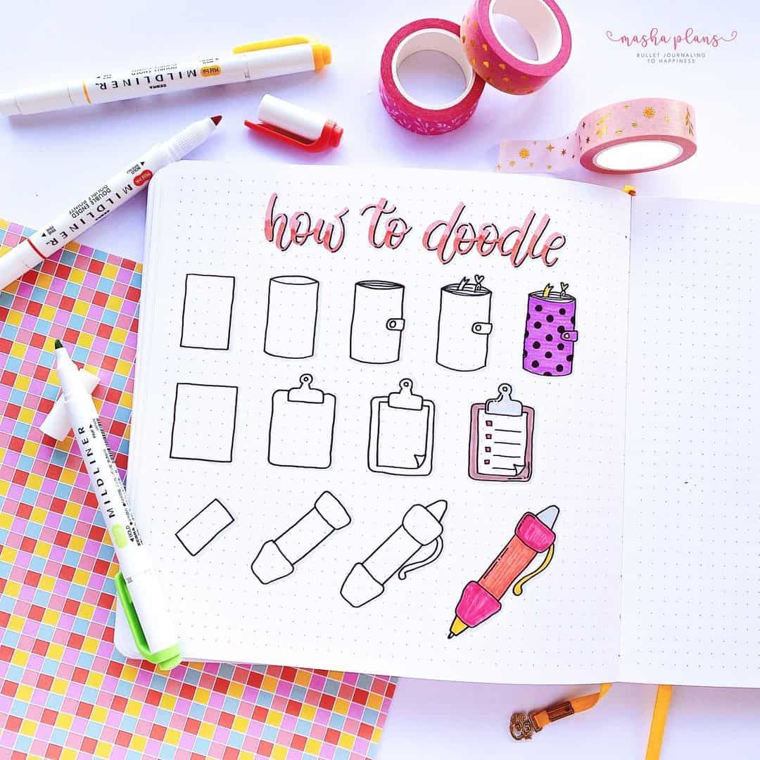 How To Doodle For Beginners For Fun And Mindfulness | Masha Plans