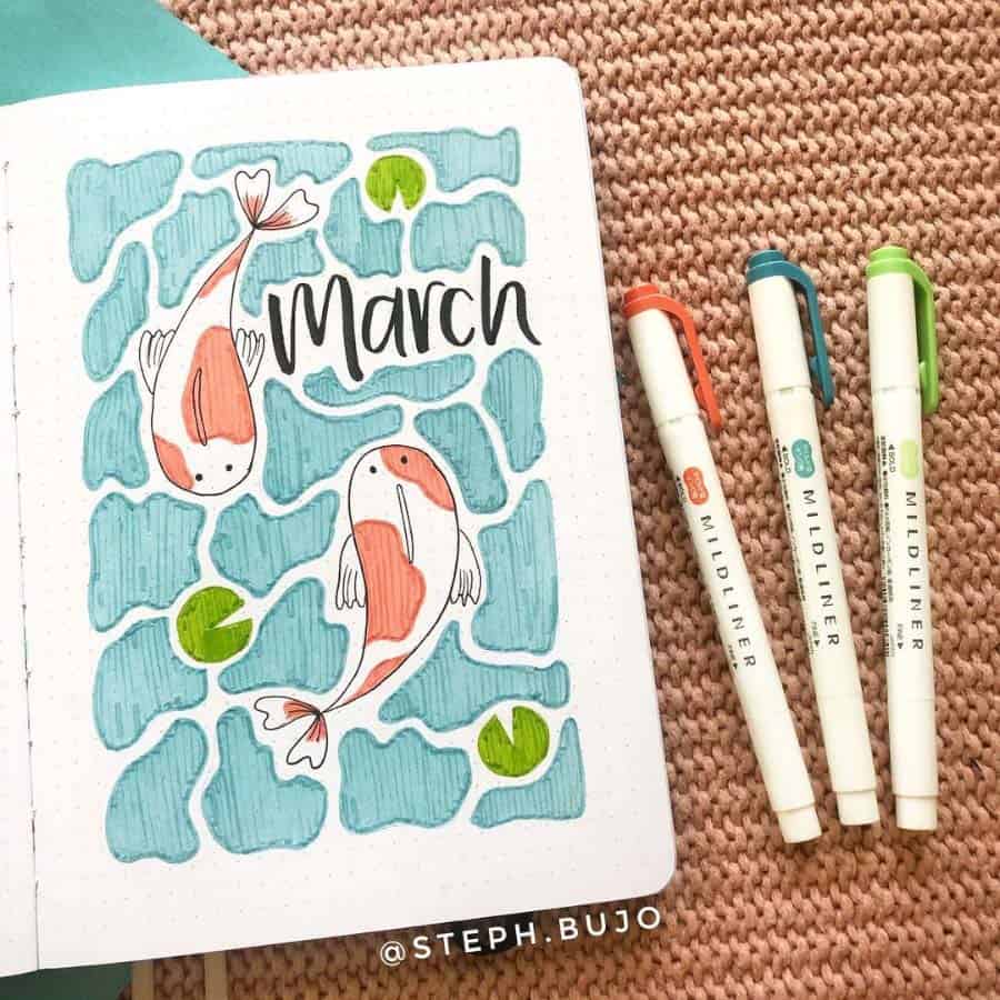 Spring Cover Page Ideas For Your Bullet Journal | Masha Plans