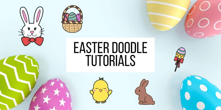 Step-By-Step Bullet Journal Easter Doodles | Masha Plans