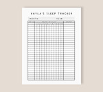 Free Printable Bullet Journal Sleep Trackers