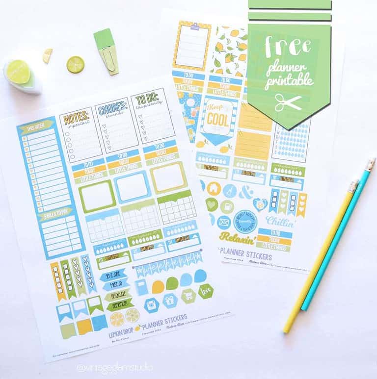 Free Printable Stickers For Your Bullet Journal Or Planner | Masha Plans