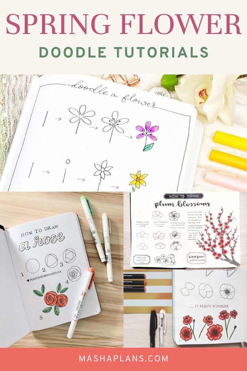 17+ Easy Spring Flower Drawings