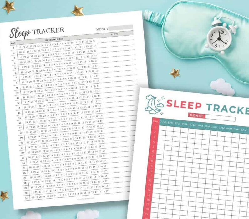 9 Free Printable Sleep Log Bullet Journal Pages | Masha Plans