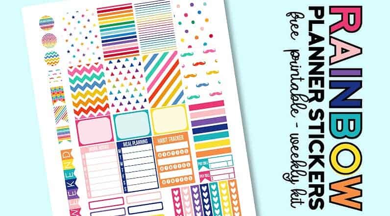 Free Printable Stickers For Your Bullet Journal Or Planner | Masha Plans