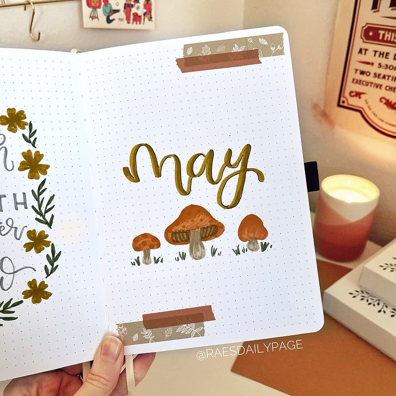 15 Stunning May Bullet Journal Cover Page Ideas | Masha Plans