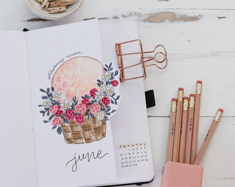 11 Amazing June Bullet Journal Cover Page Ideas | Masha Plans