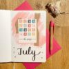 11 Inspiring July Bullet Journal Cover Page Ideas | Masha Plans
