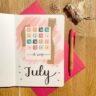 11 Inspiring July Bullet Journal Cover Page Ideas | Masha Plans