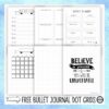 Free Printable Bullet Journal Pages | Masha Plans