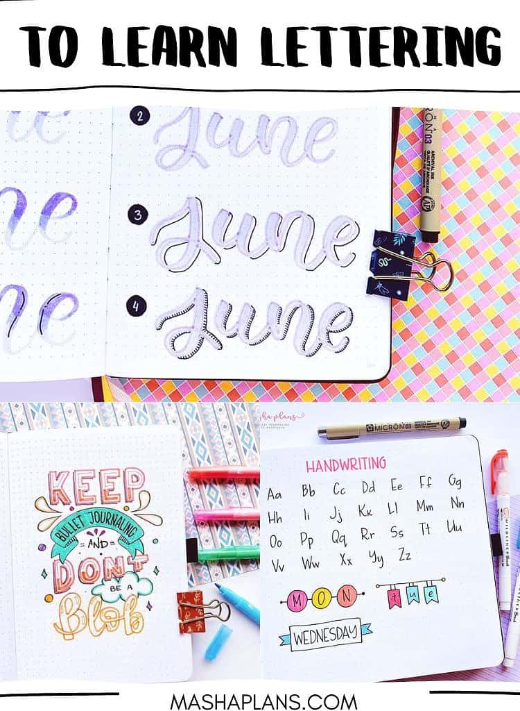 Bullet Journal Lettering | Masha Plans