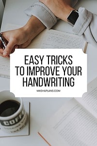 9 Easy Tricks To Improve Your Handwriting | Masha Plans
