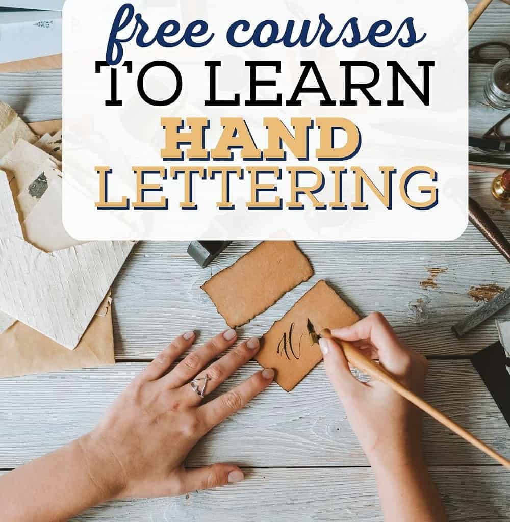 Free Courses To Learn Hand Lettering | Masha Plans