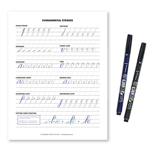 Free Brush Lettering Sheets To Master Calligraphy