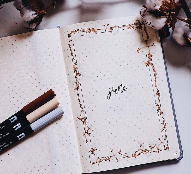11 Amazing June Bullet Journal Cover Page Ideas | Masha Plans