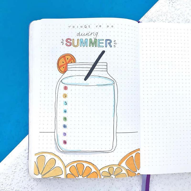Summer Bucket List Bullet Journal Ideas | Masha Plans