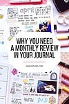 Why You Need A Monthly Review Page In Your Bullet Journal | Masha Plans