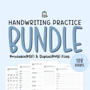 Cute Handwriting Practice Sheets | Masha Plans