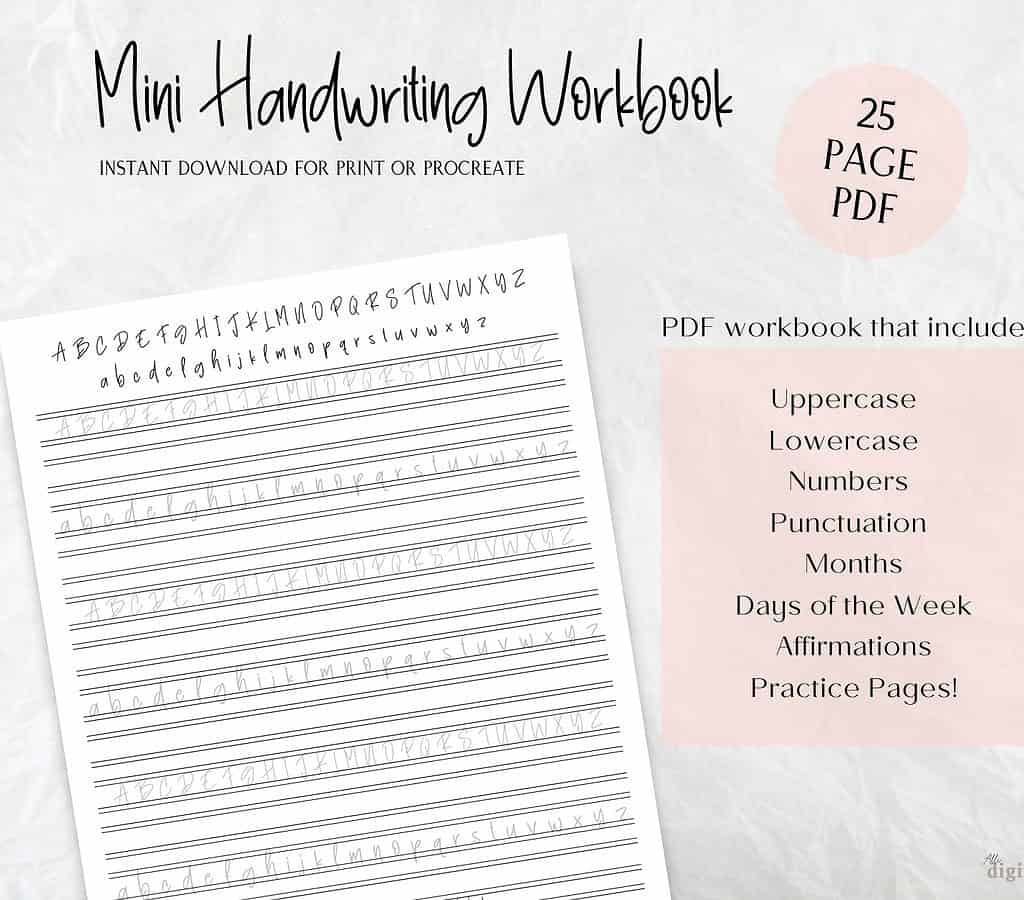 Cute Handwriting Practice Sheets | Masha Plans