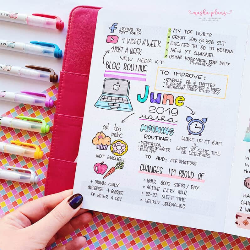 About Me Page In Your Bullet Journal And Why You Need One | Masha Plans