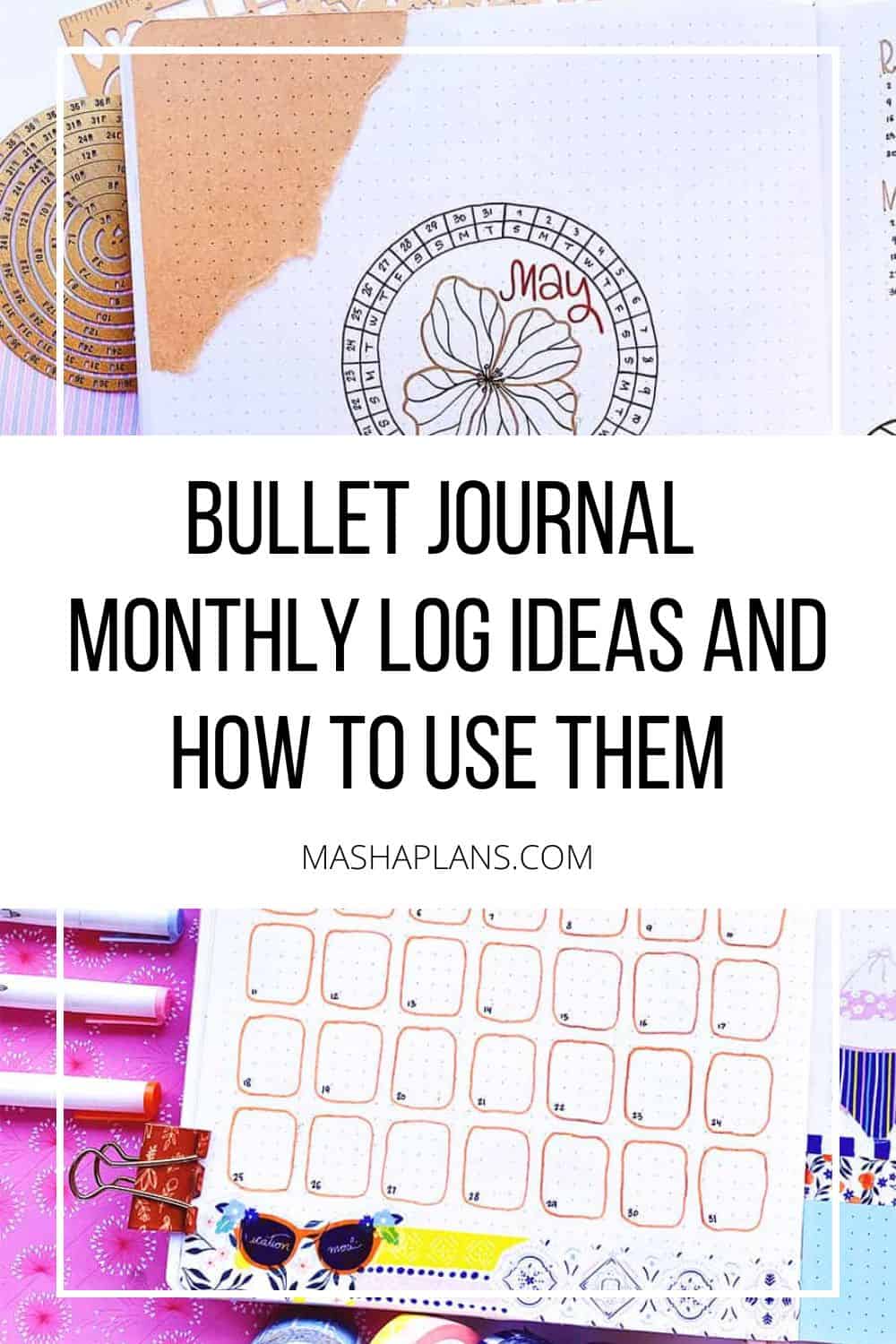 Bullet Journal Monthly Log And How To Use It | Masha Plans
