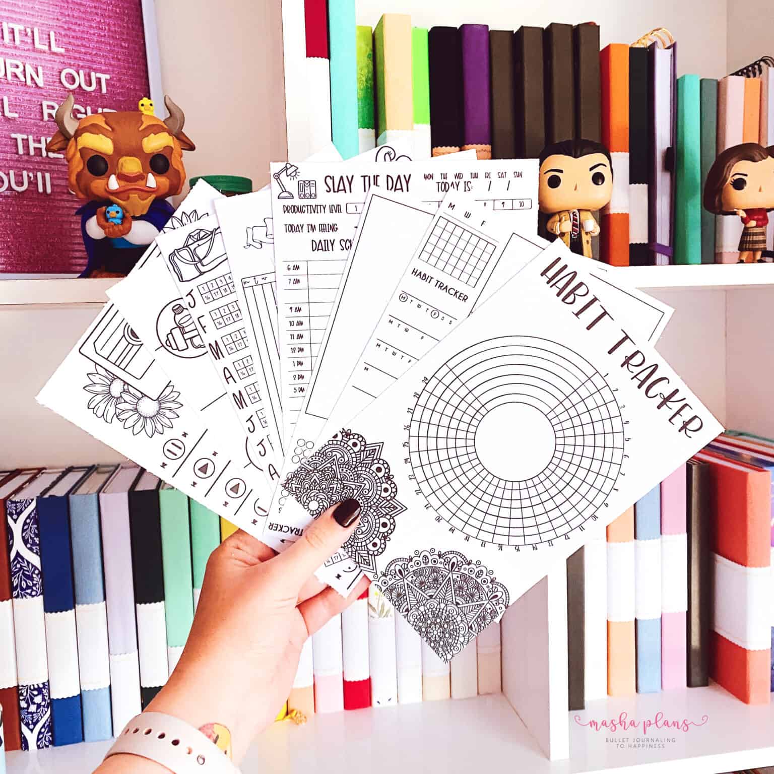 Free Mental Health Bullet Journal Printables | Masha Plans