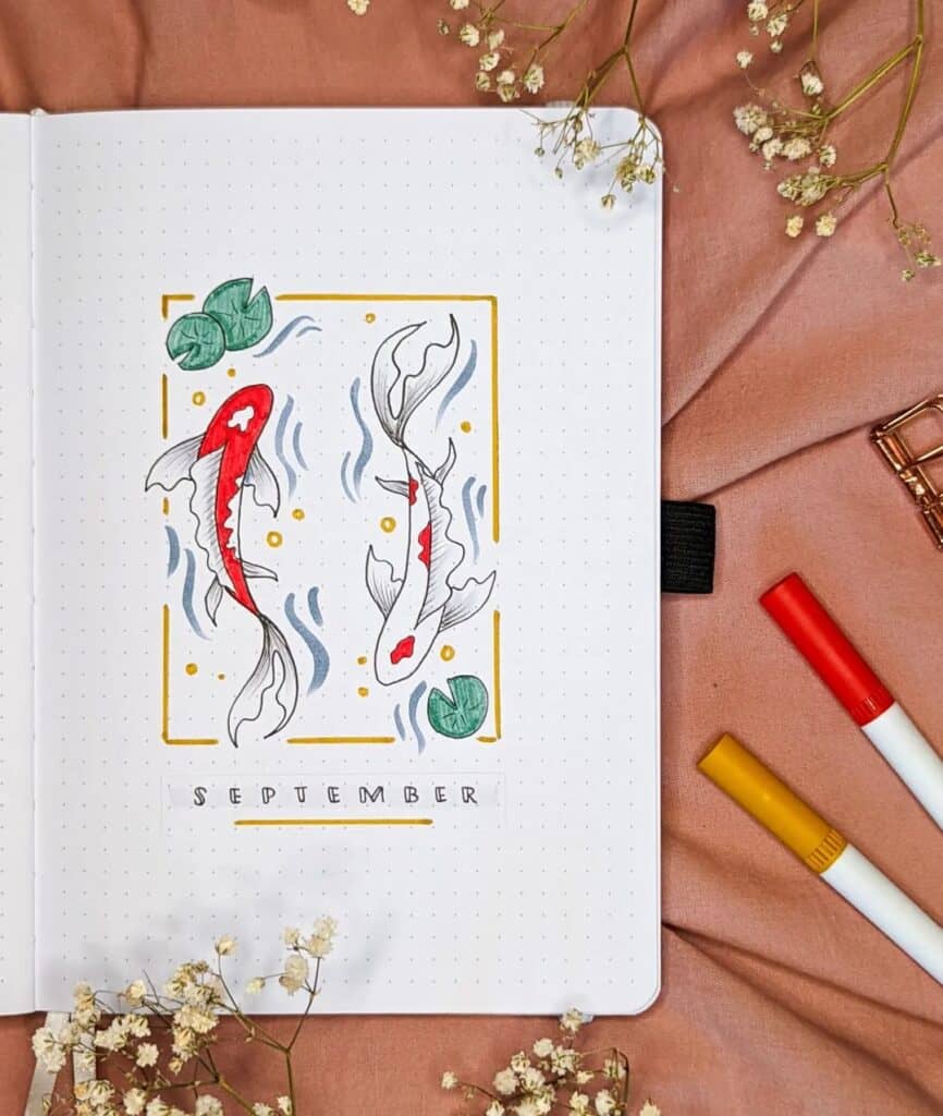 11 Stunning Bullet Journal September Cover Page Ideas | Masha Plans