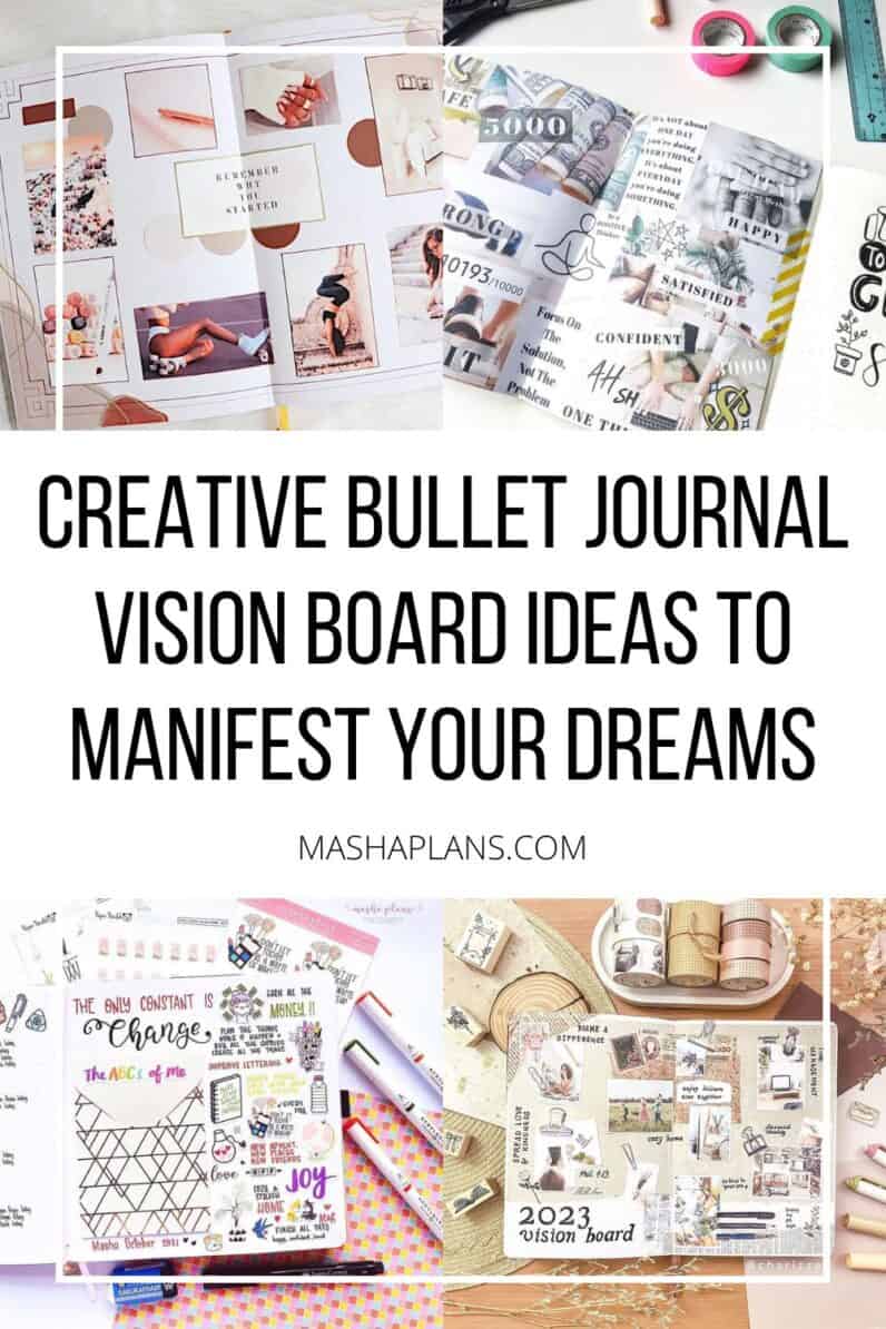 9 Creative Bullet Journal Vision Board Ideas to Manifest Your Dreams