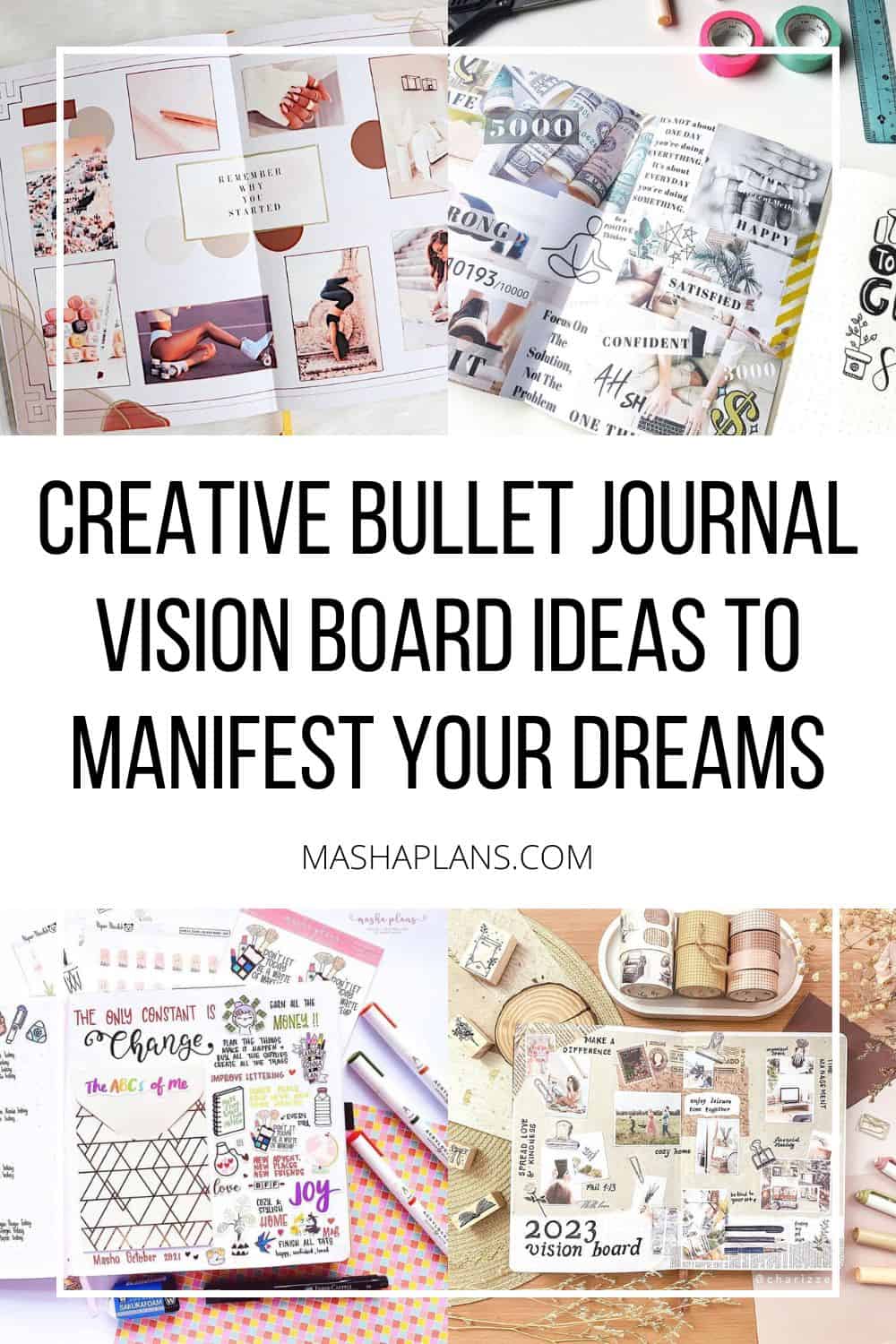 9 Creative Bullet Journal Vision Board Ideas To Manifest Your Dreams
