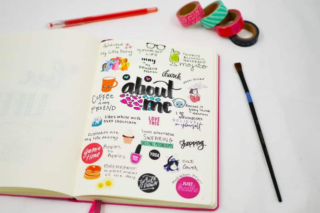 13 "All About Me" Page Ideas For Your Bullet Journal
