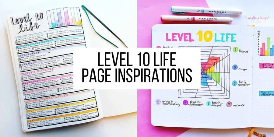 13 Useful And Creative Level 10 Life Bullet Journal Page Ideas | Masha ...