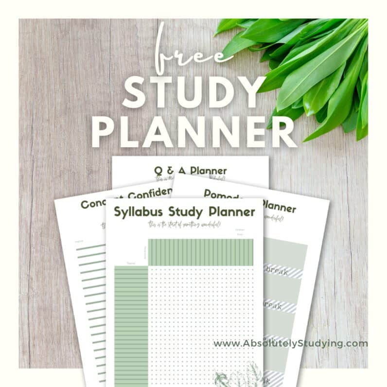 Free Printable Study Trackers To Keep You Focused And Motivated | Masha ...