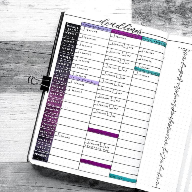 11 Genius School Bullet Journal Ideas You Need to Try | Masha Plans